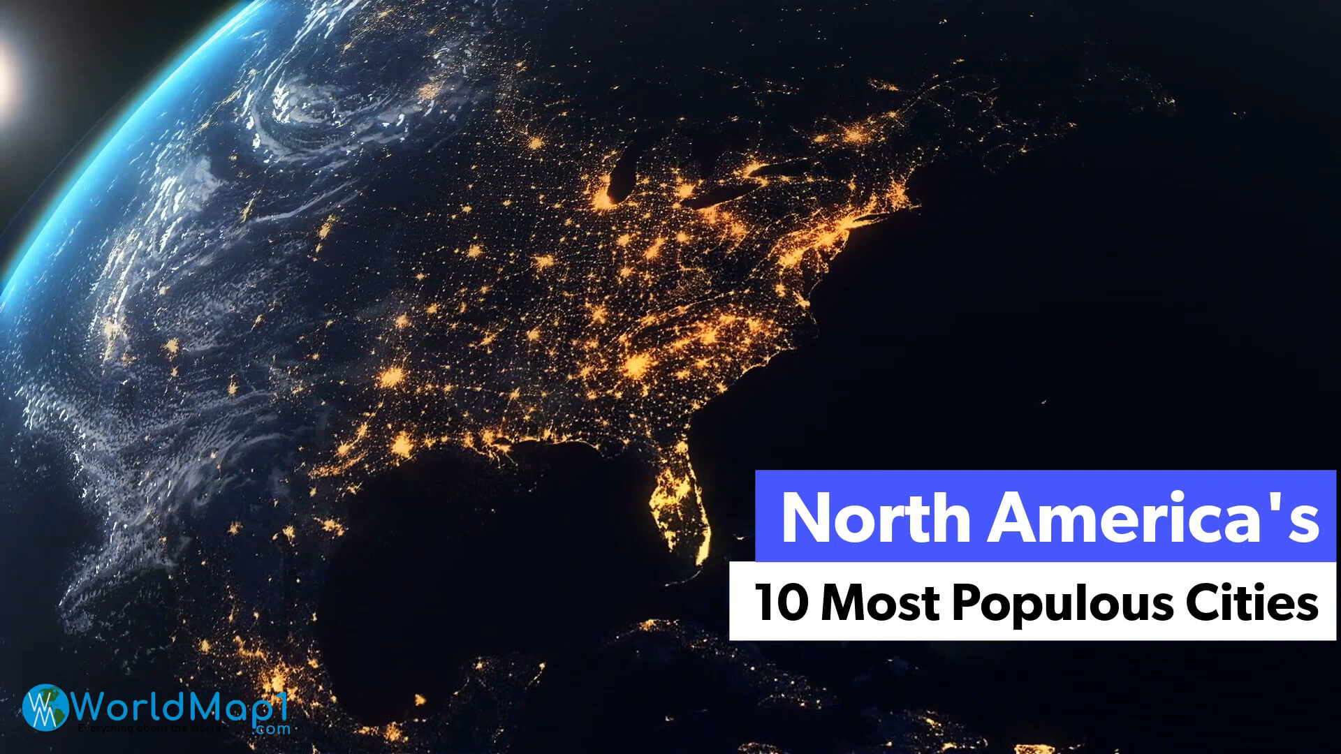 What are the largest cities in North America by population
