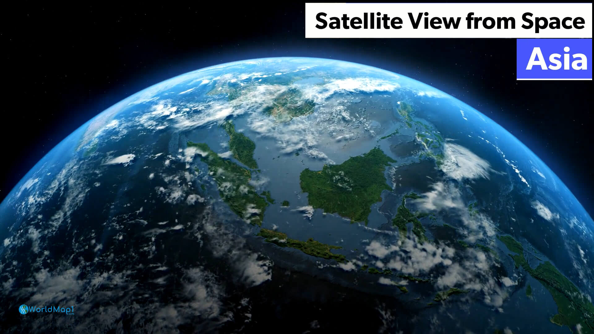 ASIA from Space and Asian Countries Satellite View 1