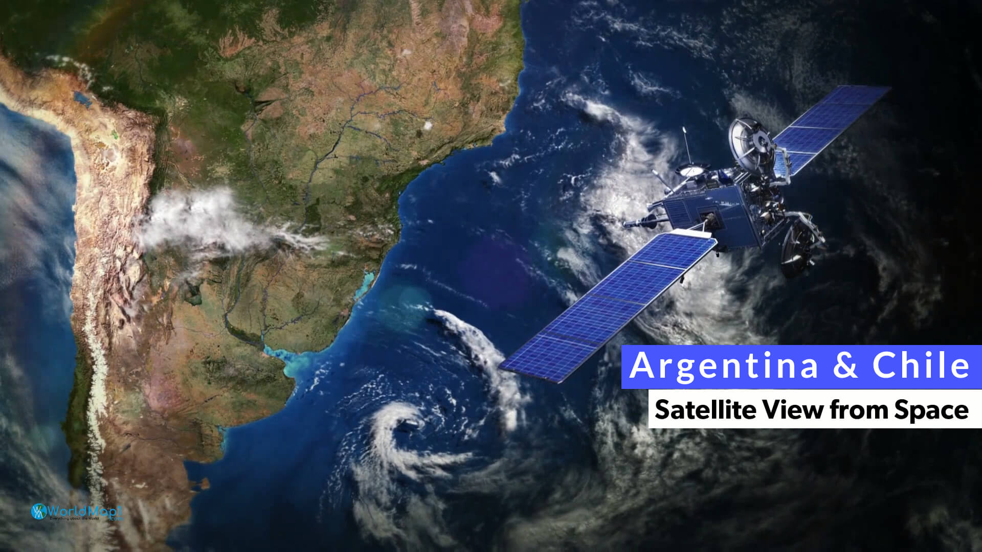 SOUTH AMERICA from Space and Latin American Countries Satell