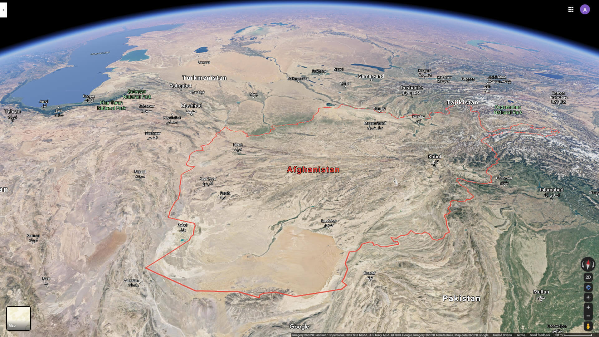 Afghanistan Map - Afghanistan