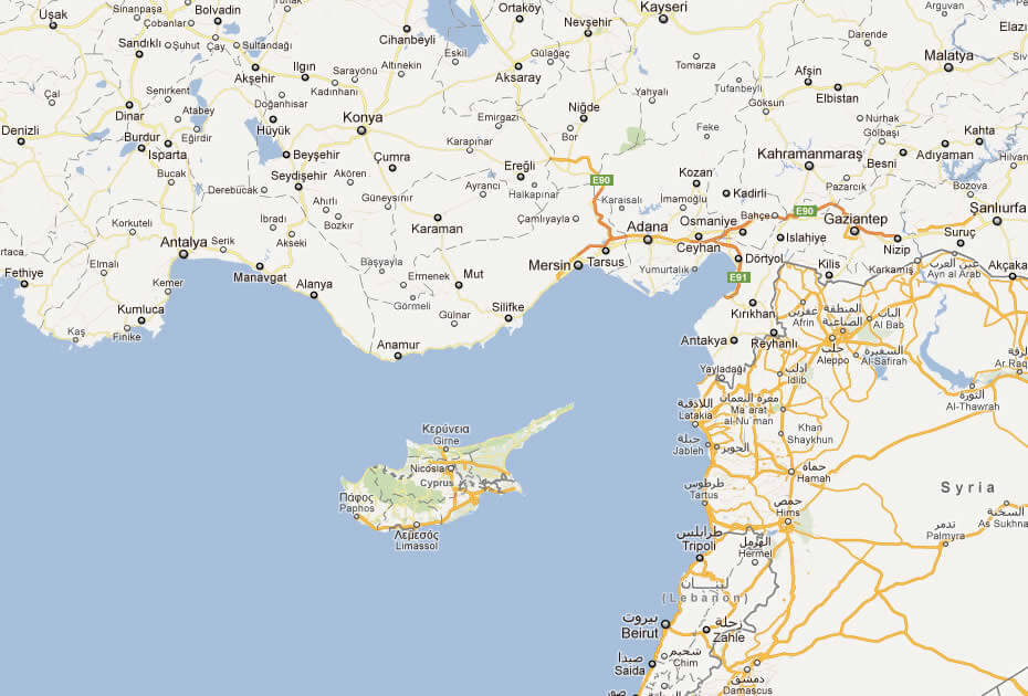 Akrotiri and Dhekelia Map and Akrotiri and Dhekelia Satellite Images