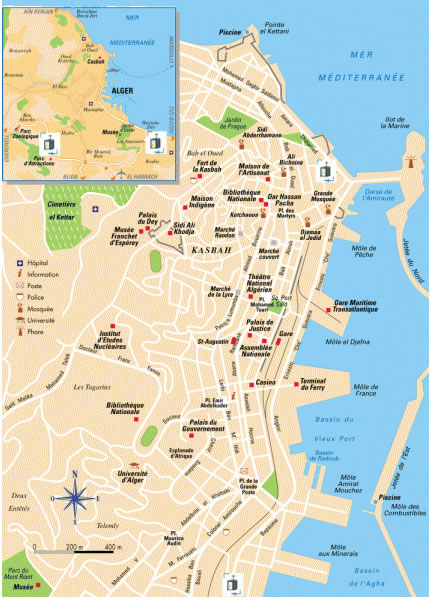 Alger Map and Alger Satellite Image