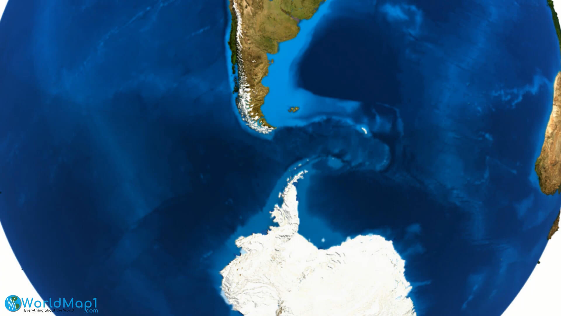 Antarctica and The Poles Maps, Satellite Views from Space 5
