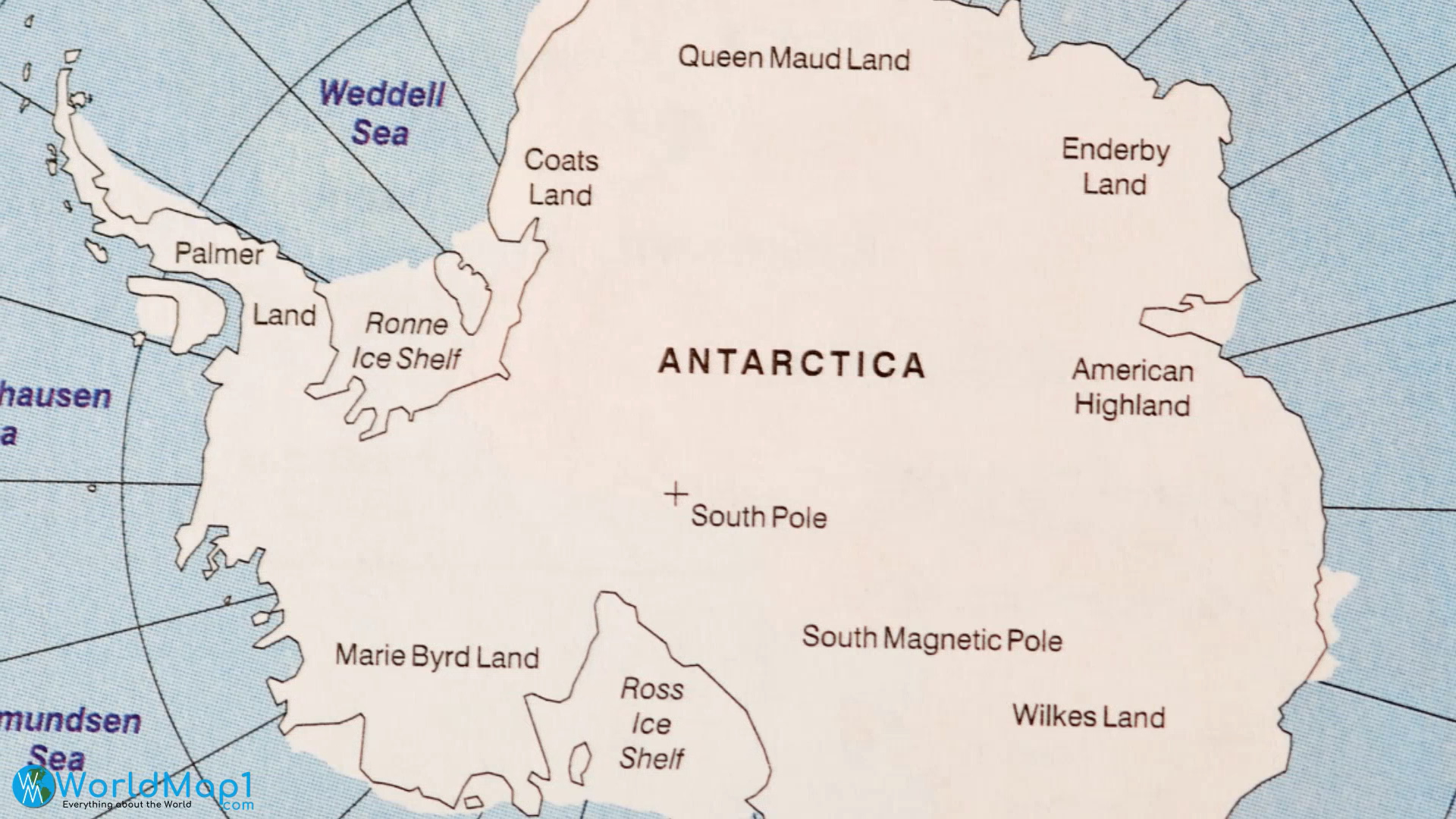 Antarctica and The Poles Maps, Satellite Views from Space 2