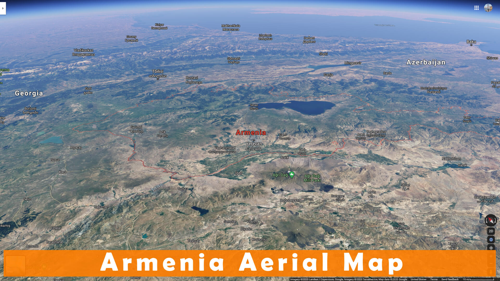 Armenia Map and Armenia Satellite Image