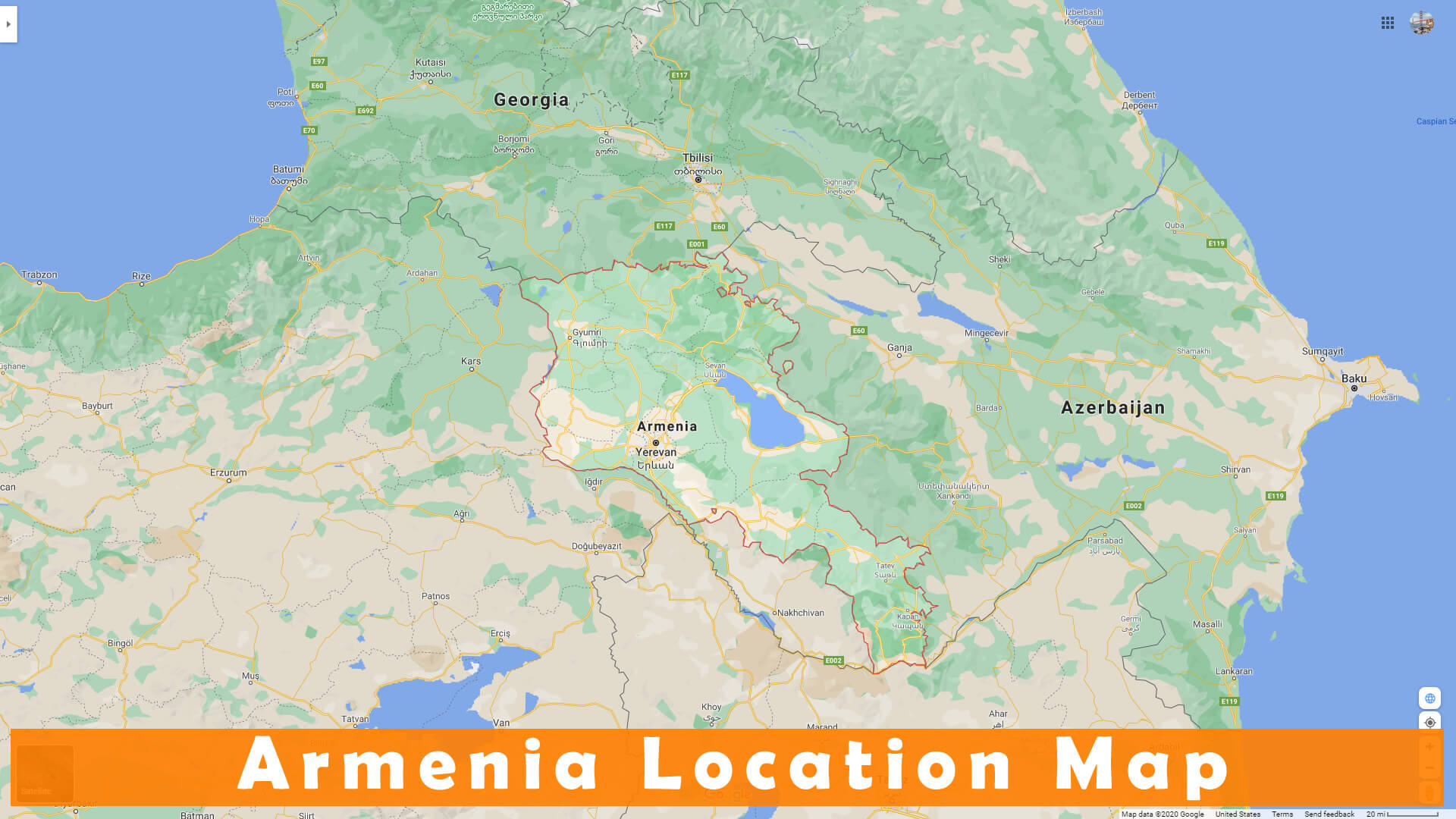 Armenia Map - Armenia
