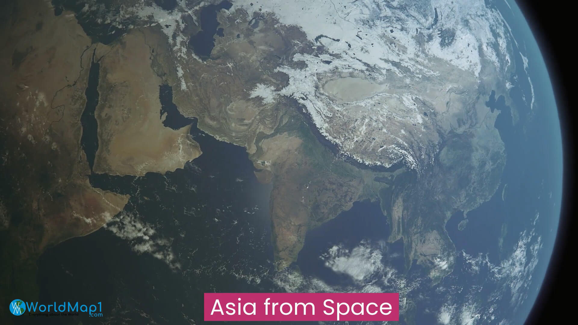 Asian Countries Maps, Satellite Images from Space 5