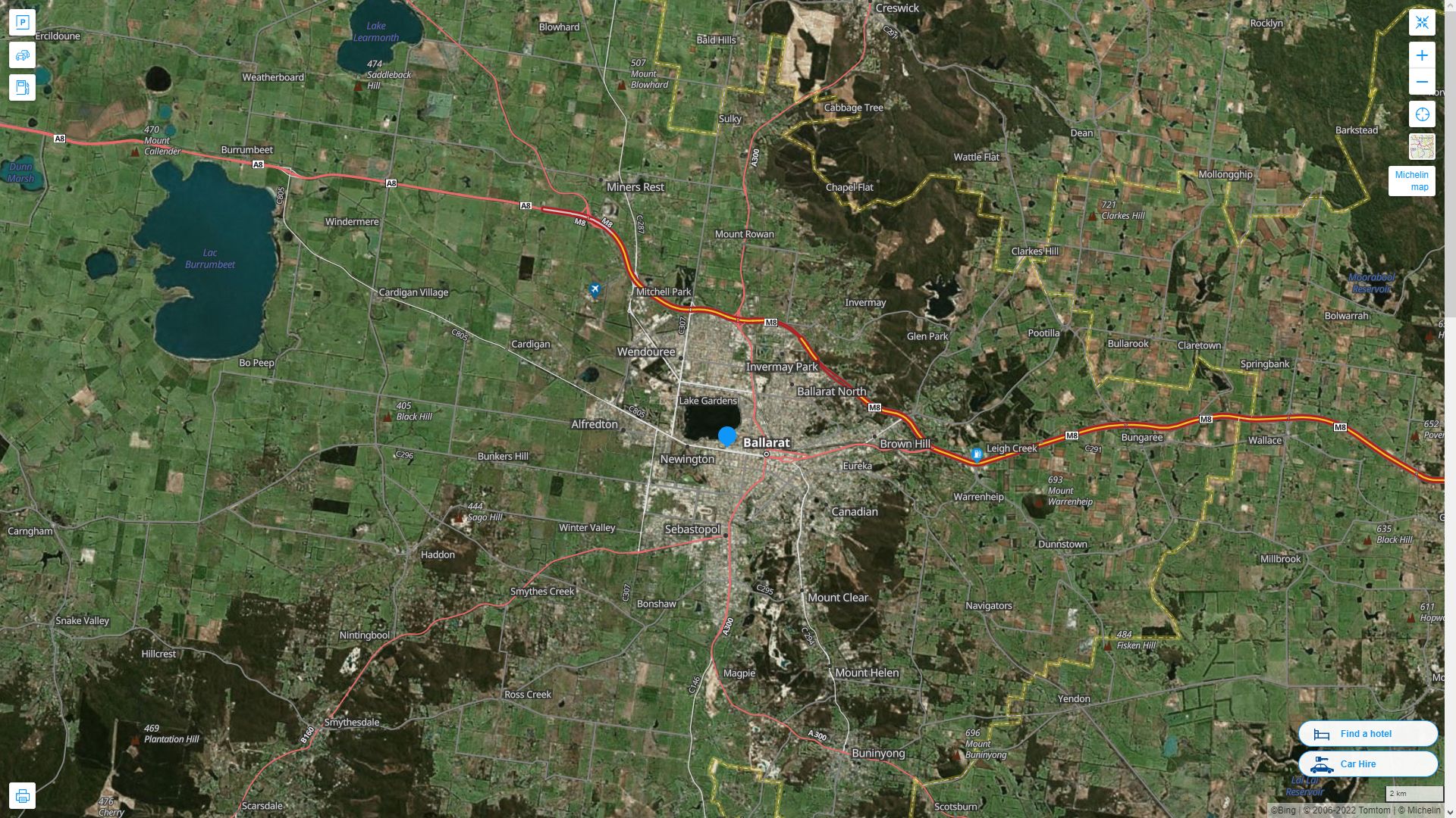 Ballarat Map - Australia