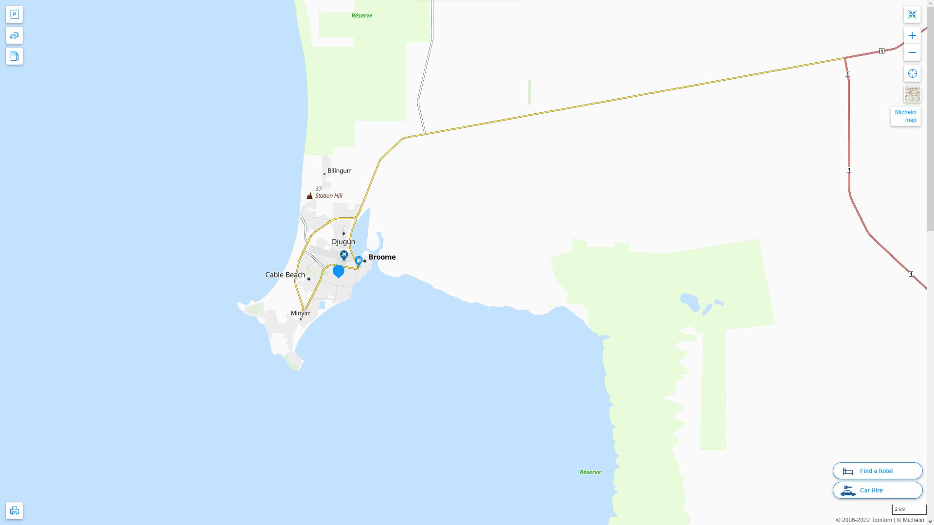 Broome Map and Broome Satellite Images
