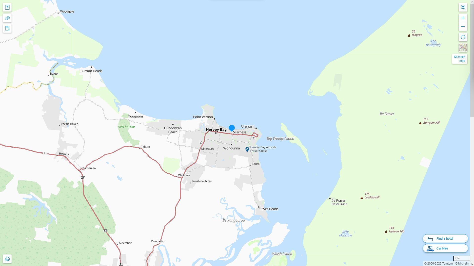 Hervey Bay Map - Australia