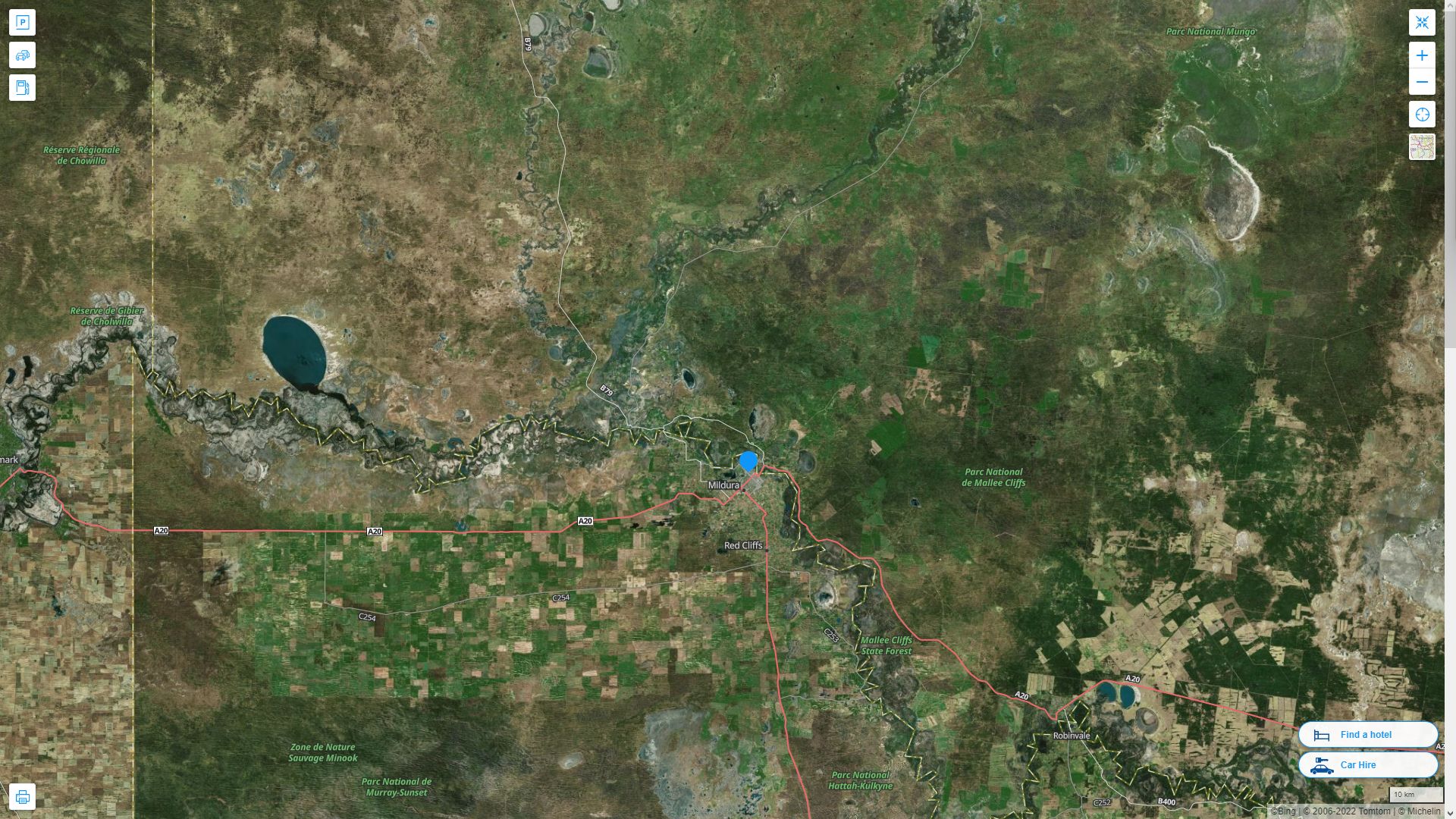 Mildura Map and Mildura Satellite Images