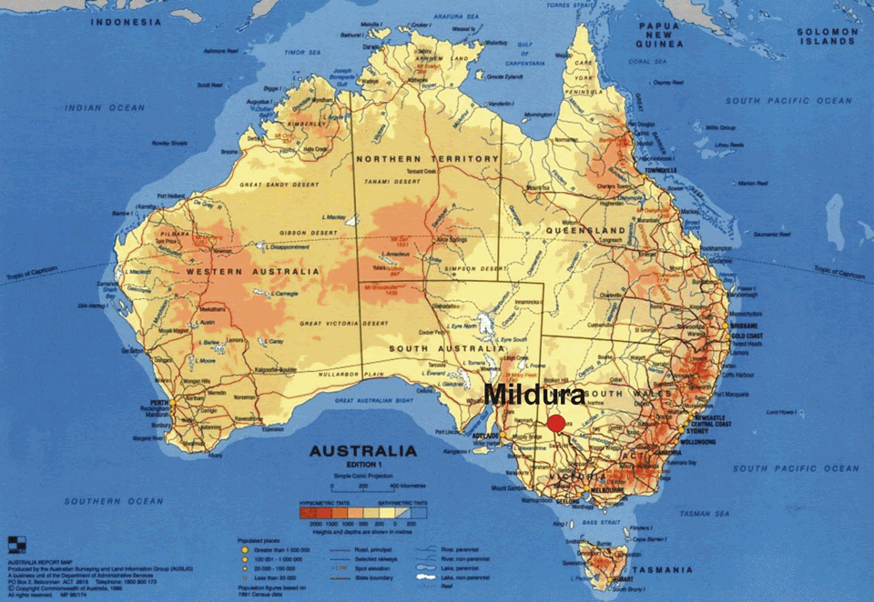 Mildura Map and Mildura Satellite Images