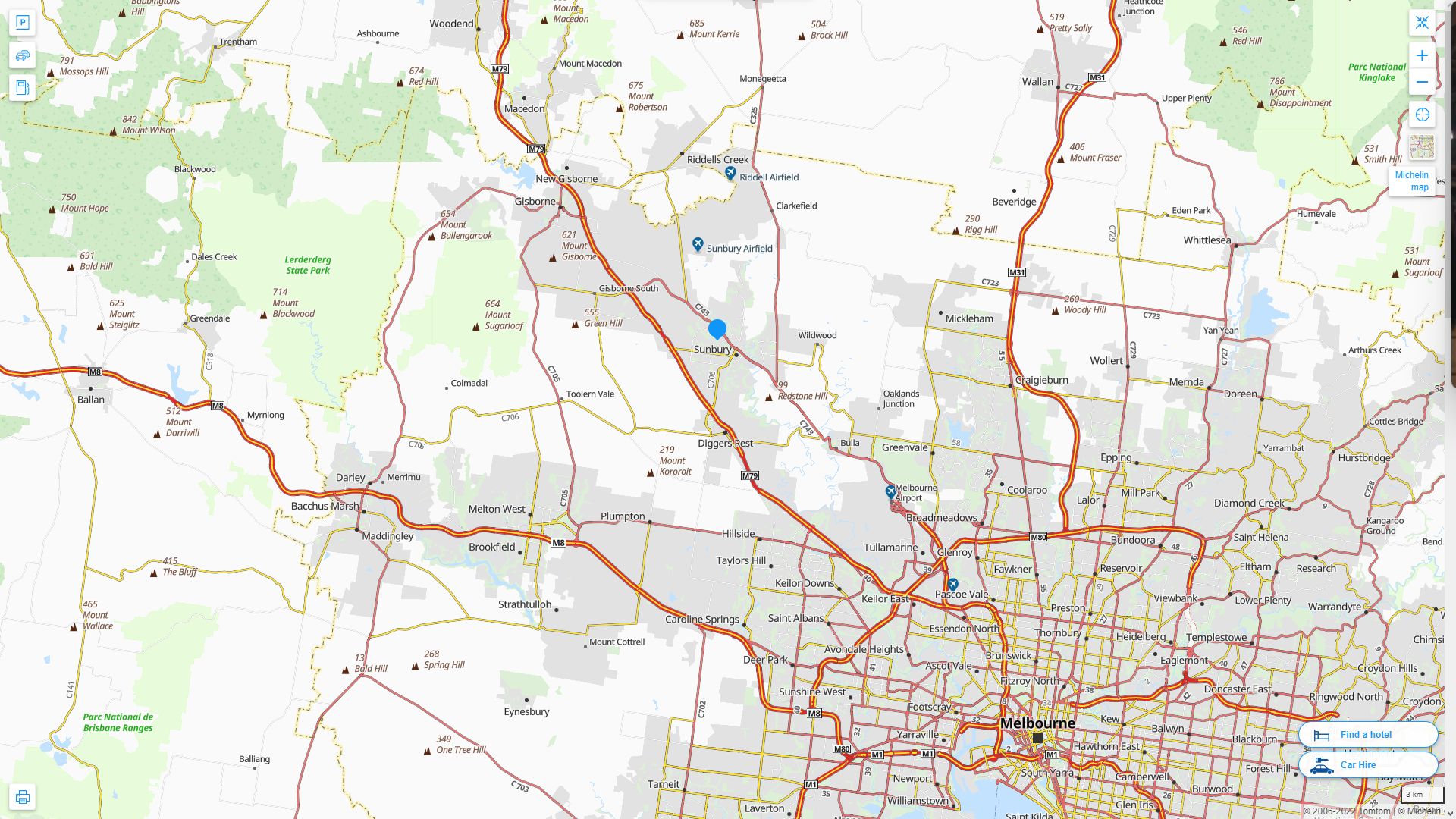 Sunbury Map and Sunbury Satellite Images