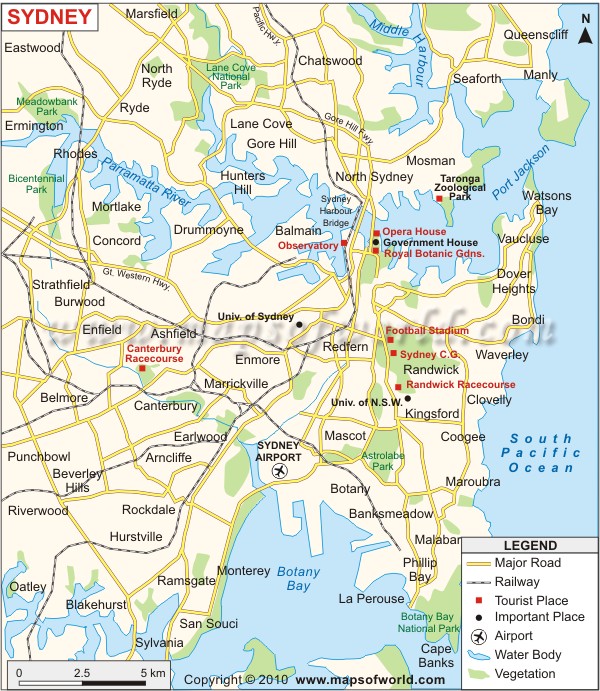 Sydney Map - Australia