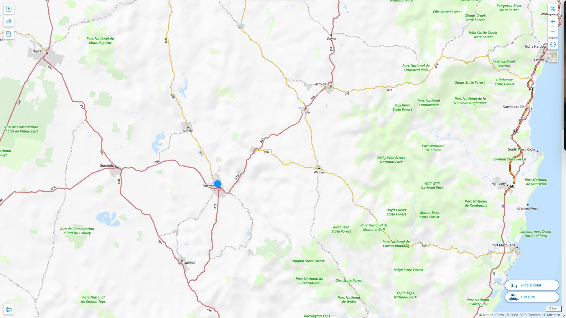 Tamworth Map - Australia