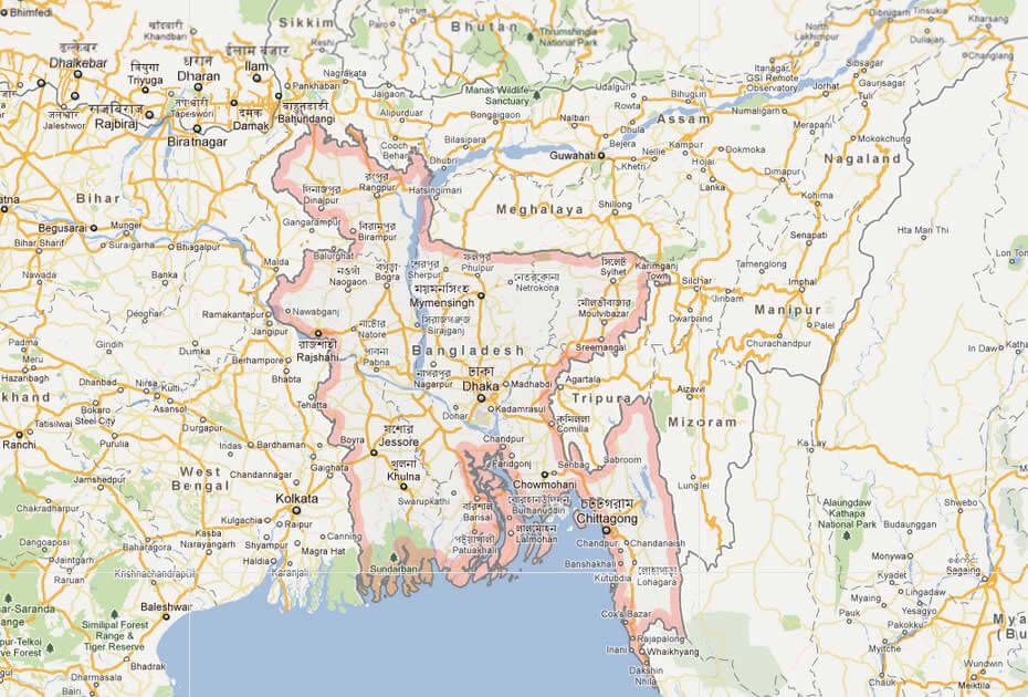 Bangladesh Map - Bangladesh