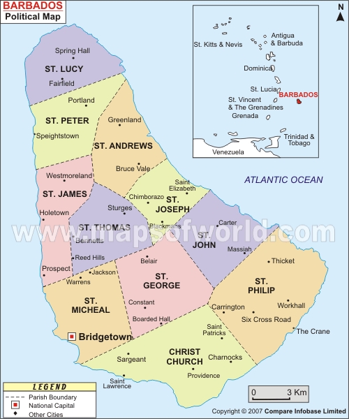 Bridgetown Map - Barbados