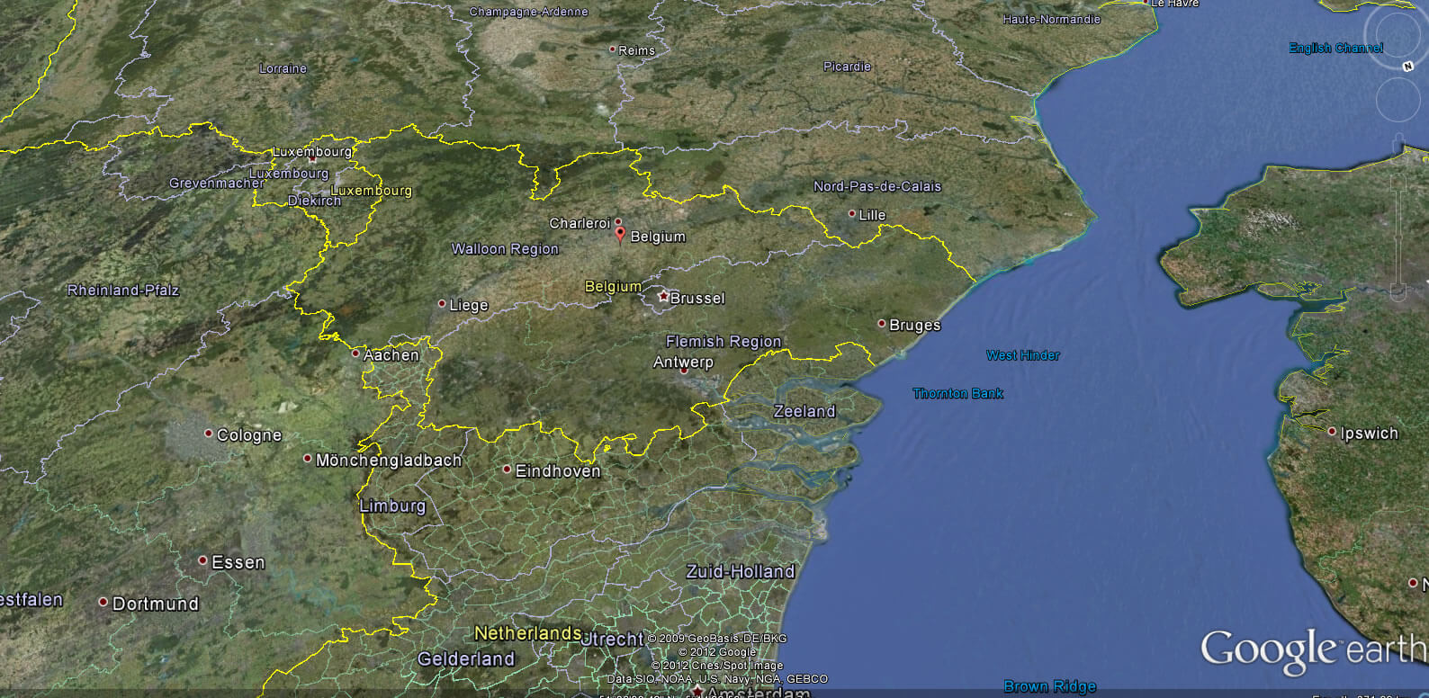 Belgium Map and Belgium Satellite Images