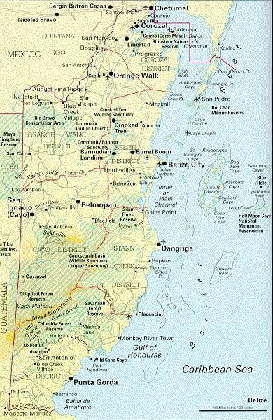 Belize Map and Belize Satellite Images