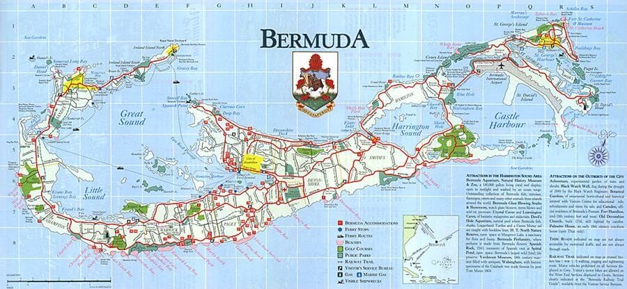 Bermuda Map and Bermuda Satellite Images