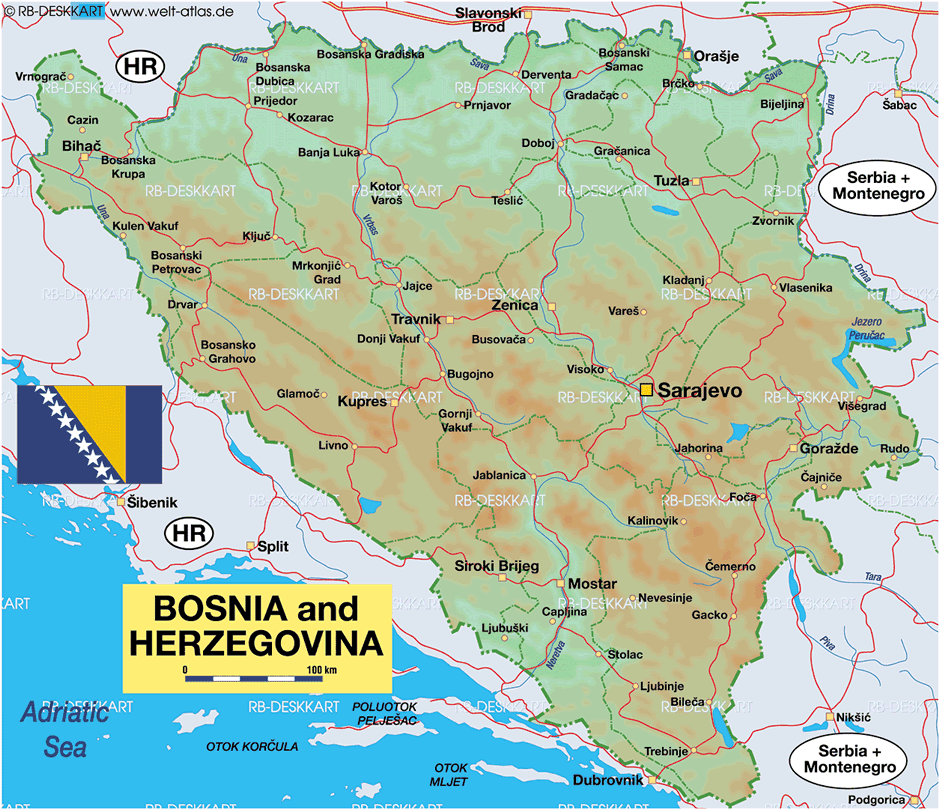 Tuzla Map - Bosnia and Herzegovina