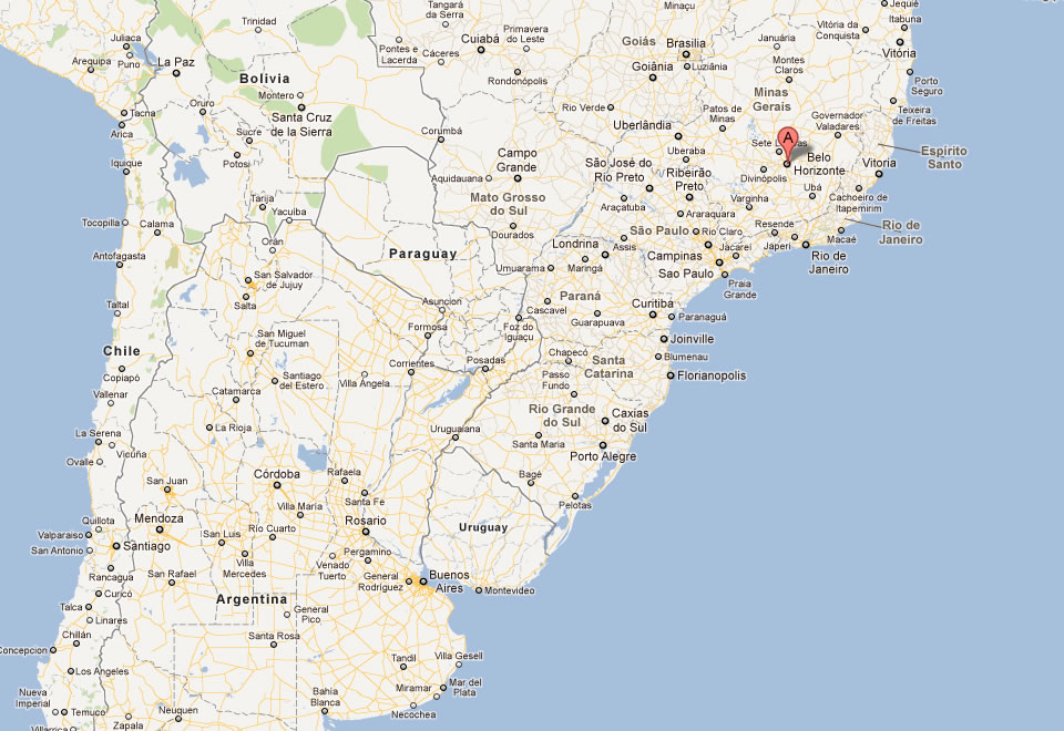 Belo Horizonte Map and Belo Horizonte Satellite Images