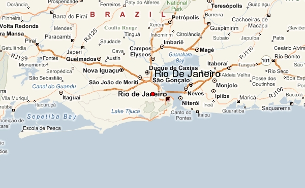 Rio de Janeiro Map and Rio de Janeiro Satellite Images