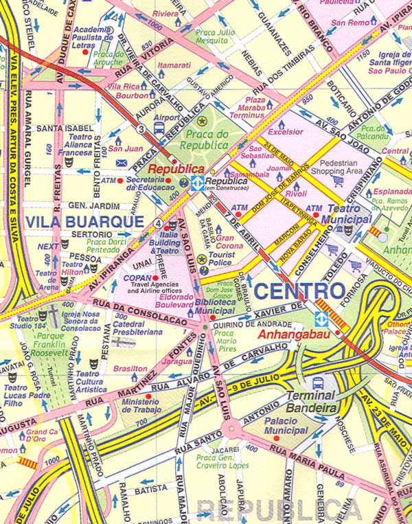 Sao Paulo Map and Sao Paulo Satellite Images