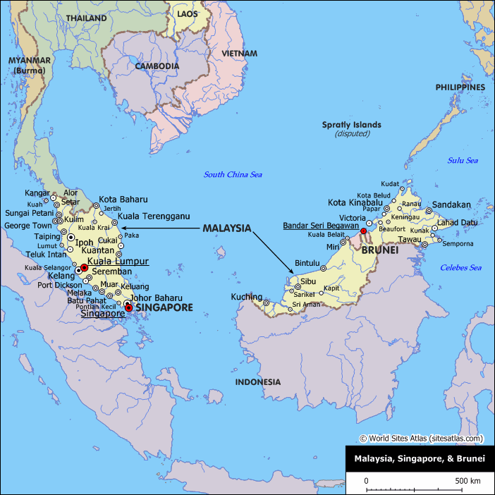 Brunei Map - Brunei