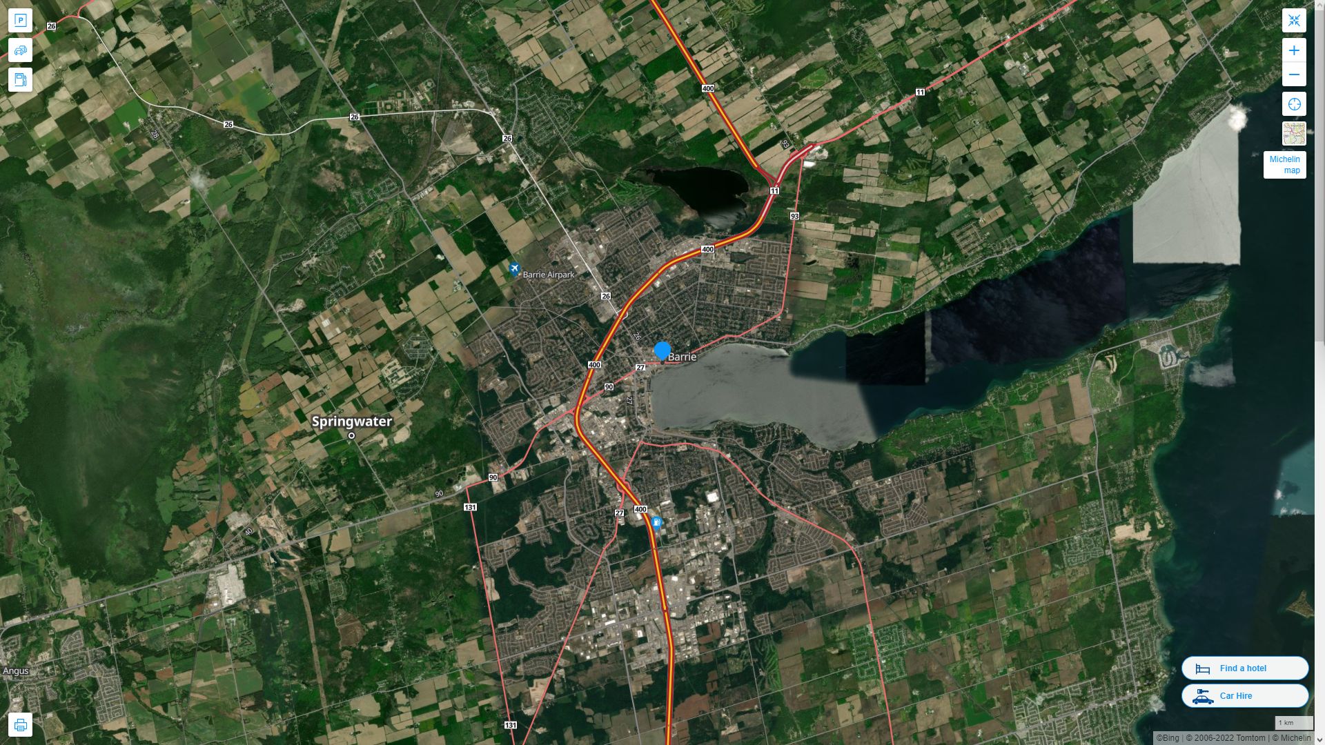 Barrie Map - Canada