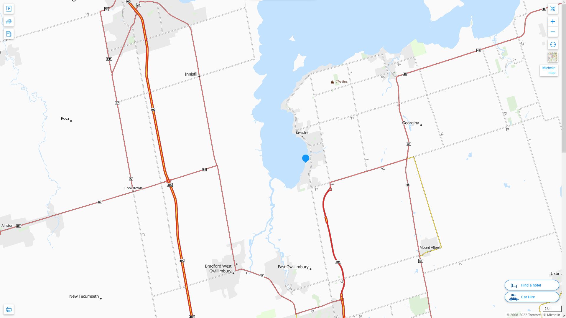 Keswick Elmhurst Beach Map and Keswick Elmhurst Beach Satellite Images