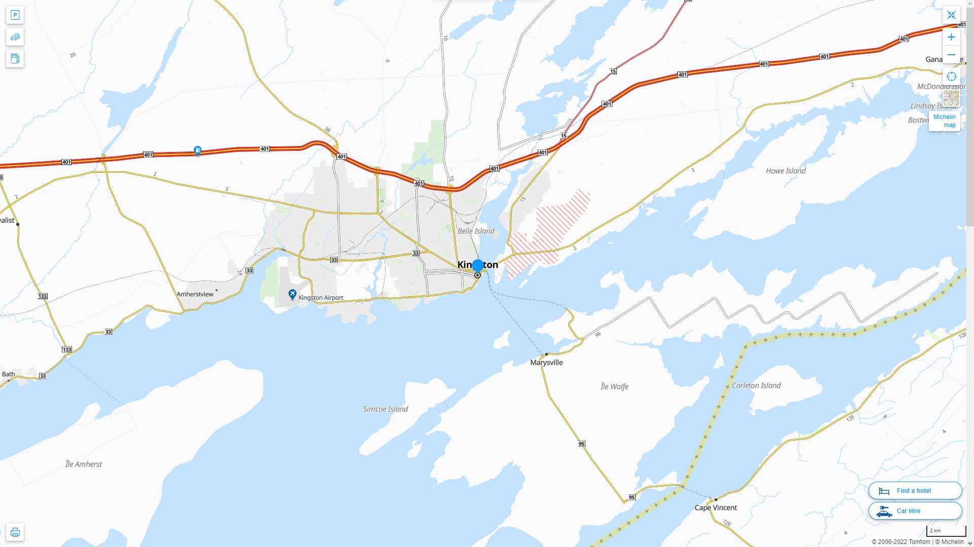 Kingston Map and Kingston Satellite Images