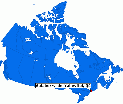 Salaberry de Valleyfield Map and Salaberry de Valleyfield Satellite Images