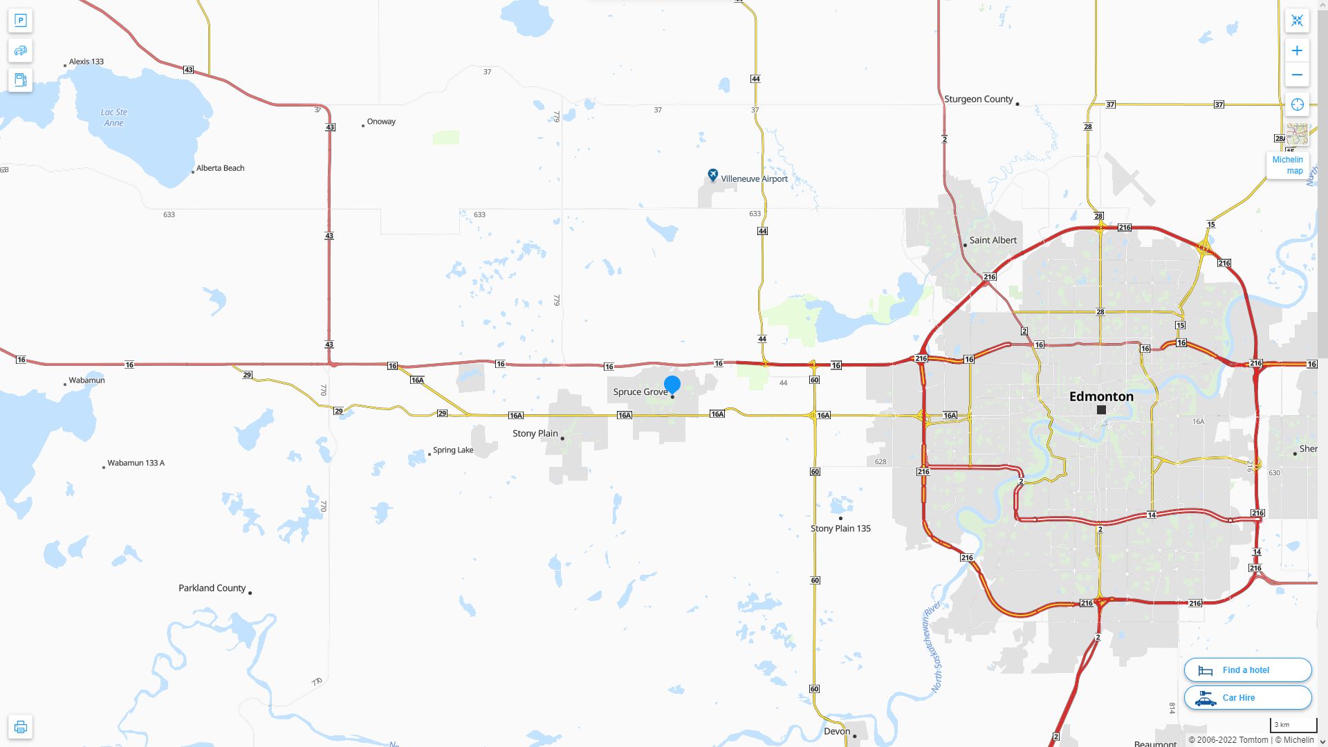 Spruce Grove Map and Spruce Grove Satellite Images