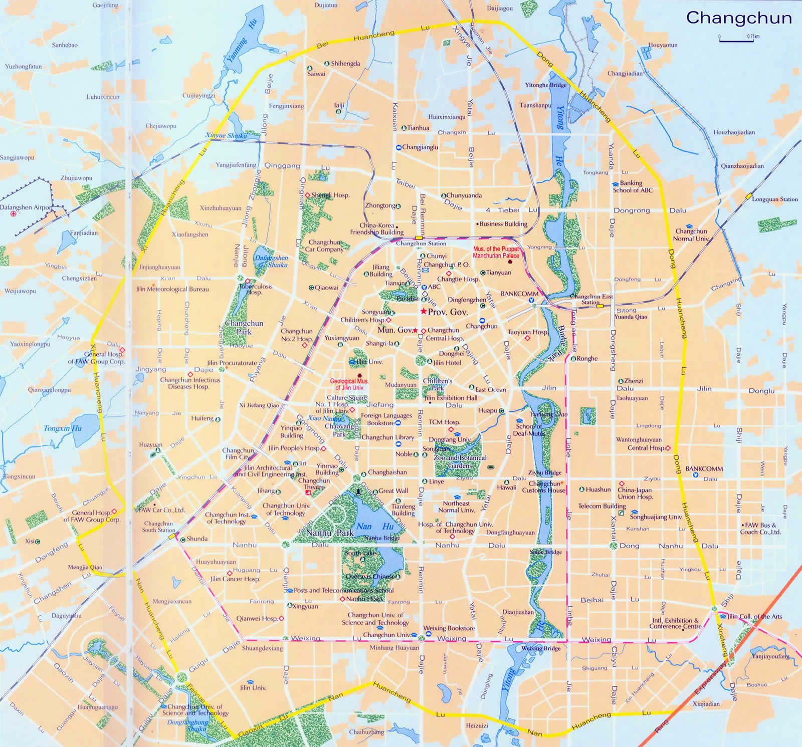 Changchun Map and Changchun Satellite Images