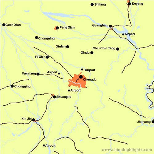 Chengdu Map - China