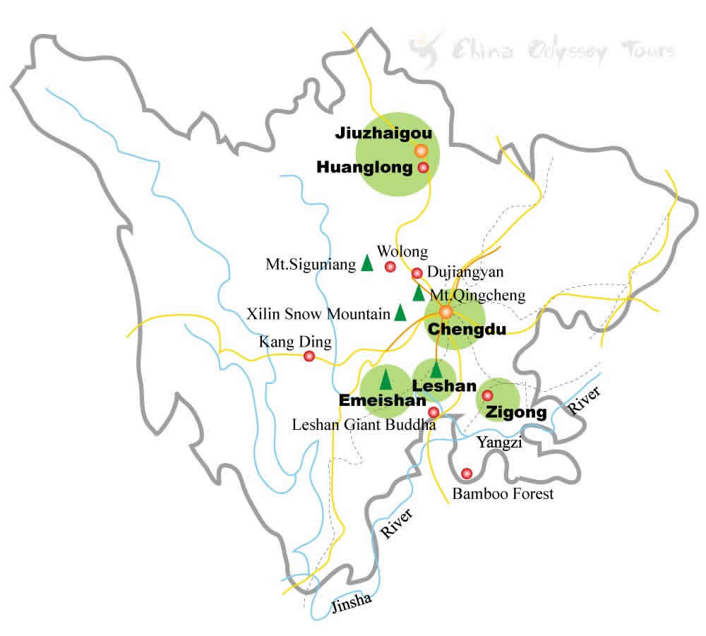 Chengdu Map and Chengdu Satellite Images