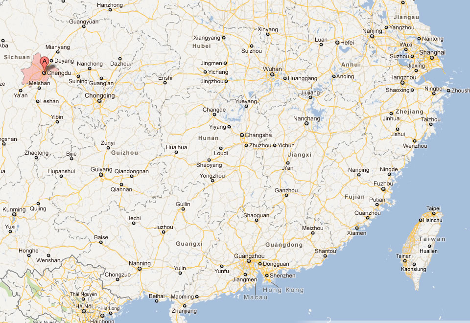 Chengdu Map and Chengdu Satellite Images