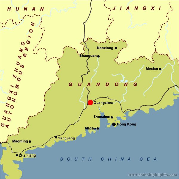 Guangzhou Map - China