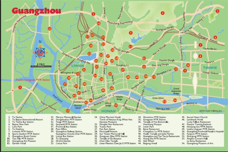 Guangzhou Map and Guangzhou Satellite Images