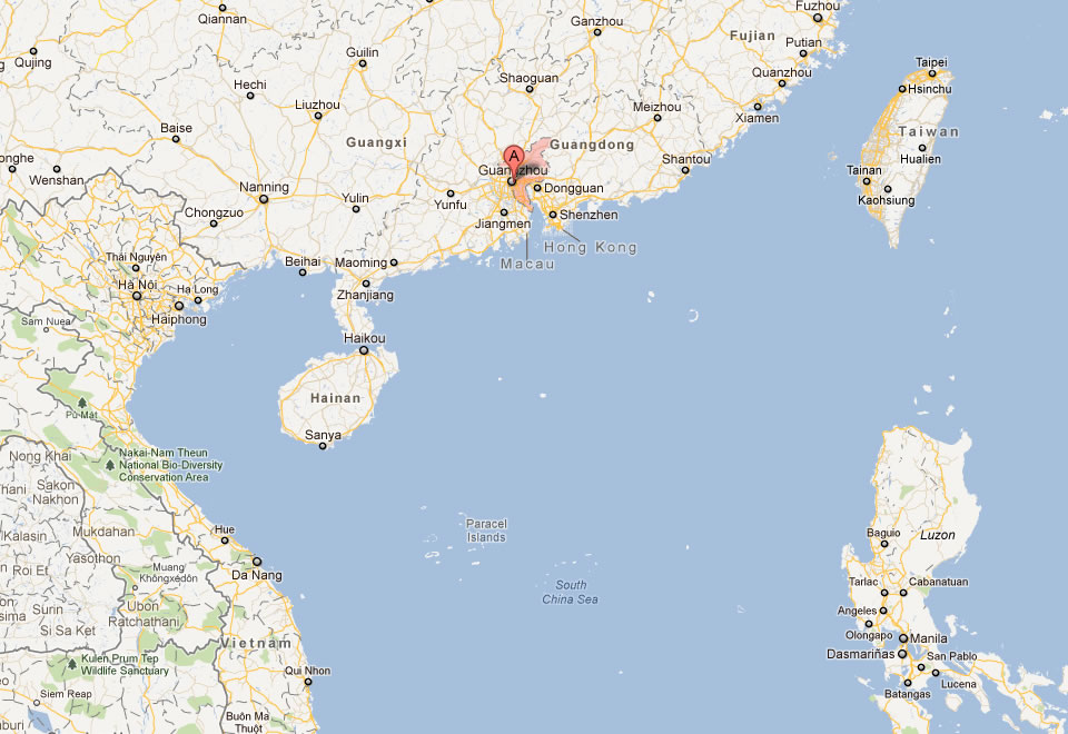 Guangzhou Map and Guangzhou Satellite Images