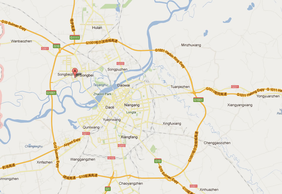 Harbin Map and Harbin Satellite Images