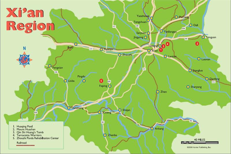 Xi'an Map - China