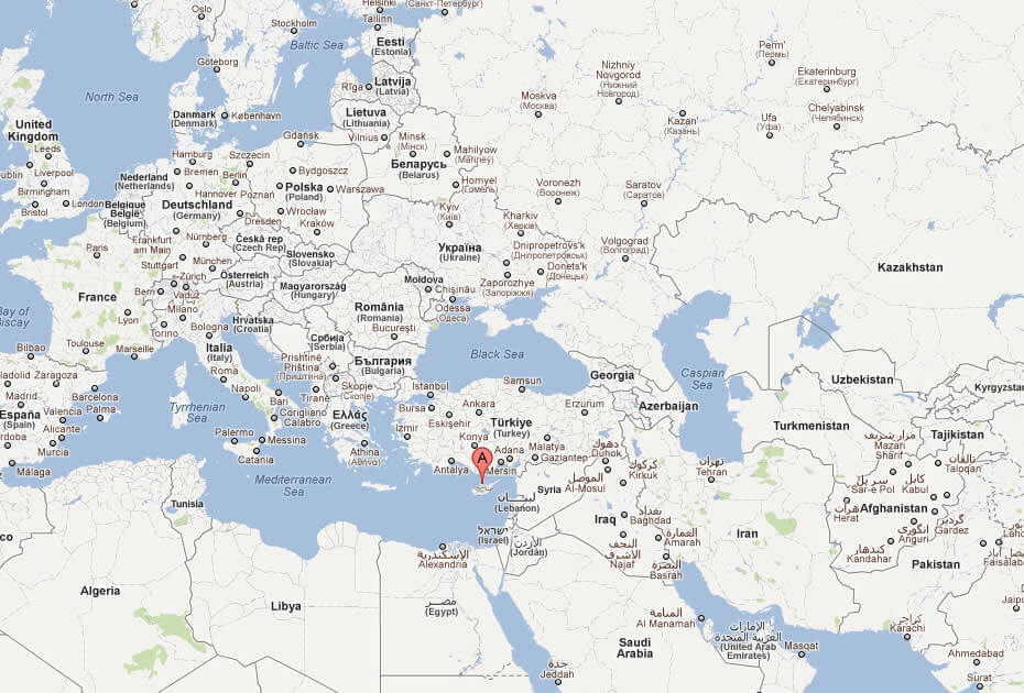 Cyprus Map and Cyprus Satellite Images