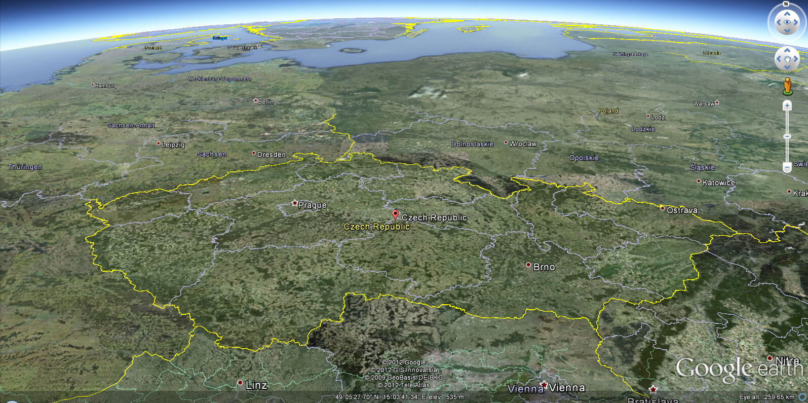 Czech Republic Map and Czech Republic Satellite Images