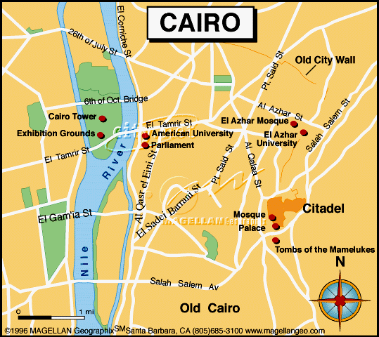 Cairo Map and Cairo Satellite Images