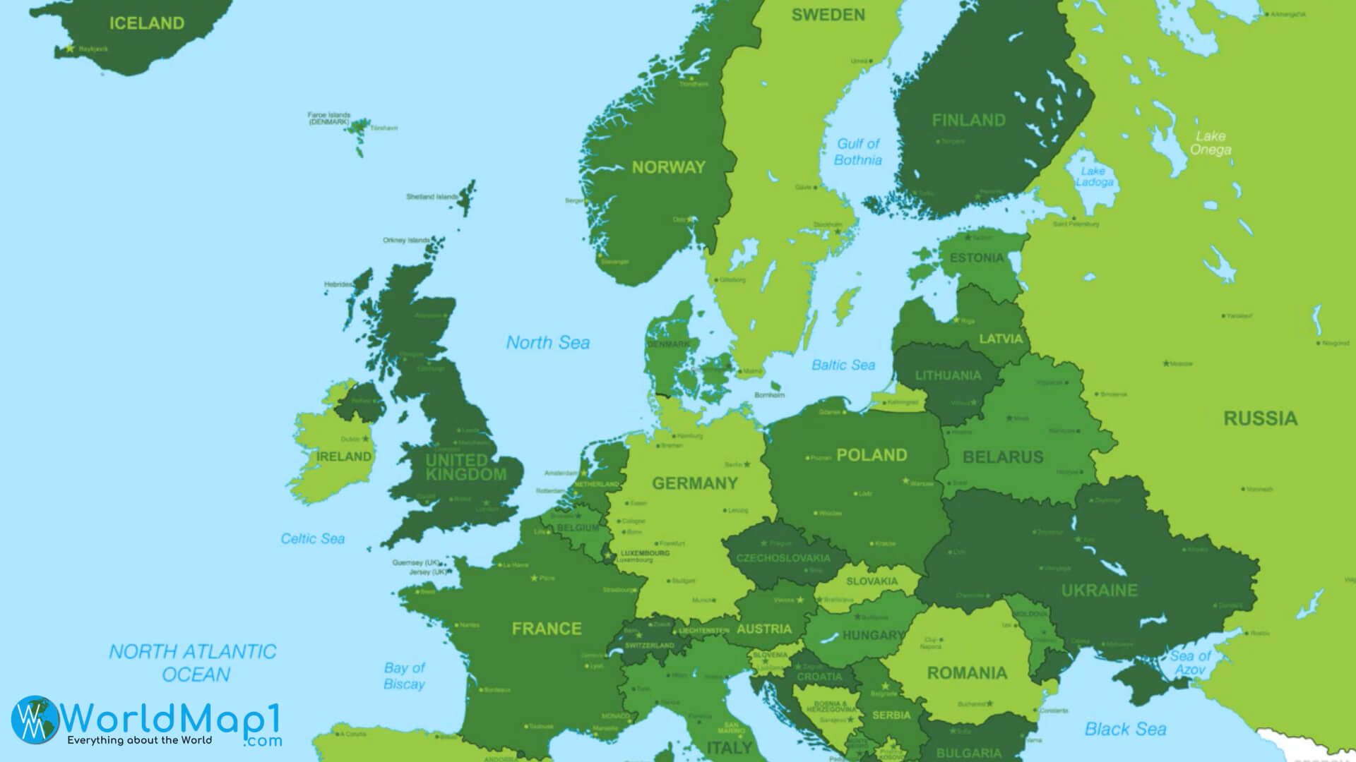 Estonia Free Printable Map