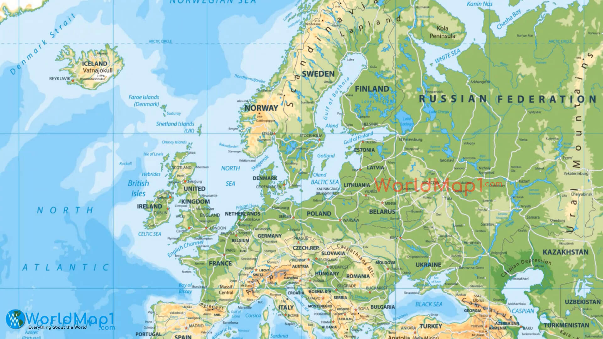 Europe Maps and Countries Map 4