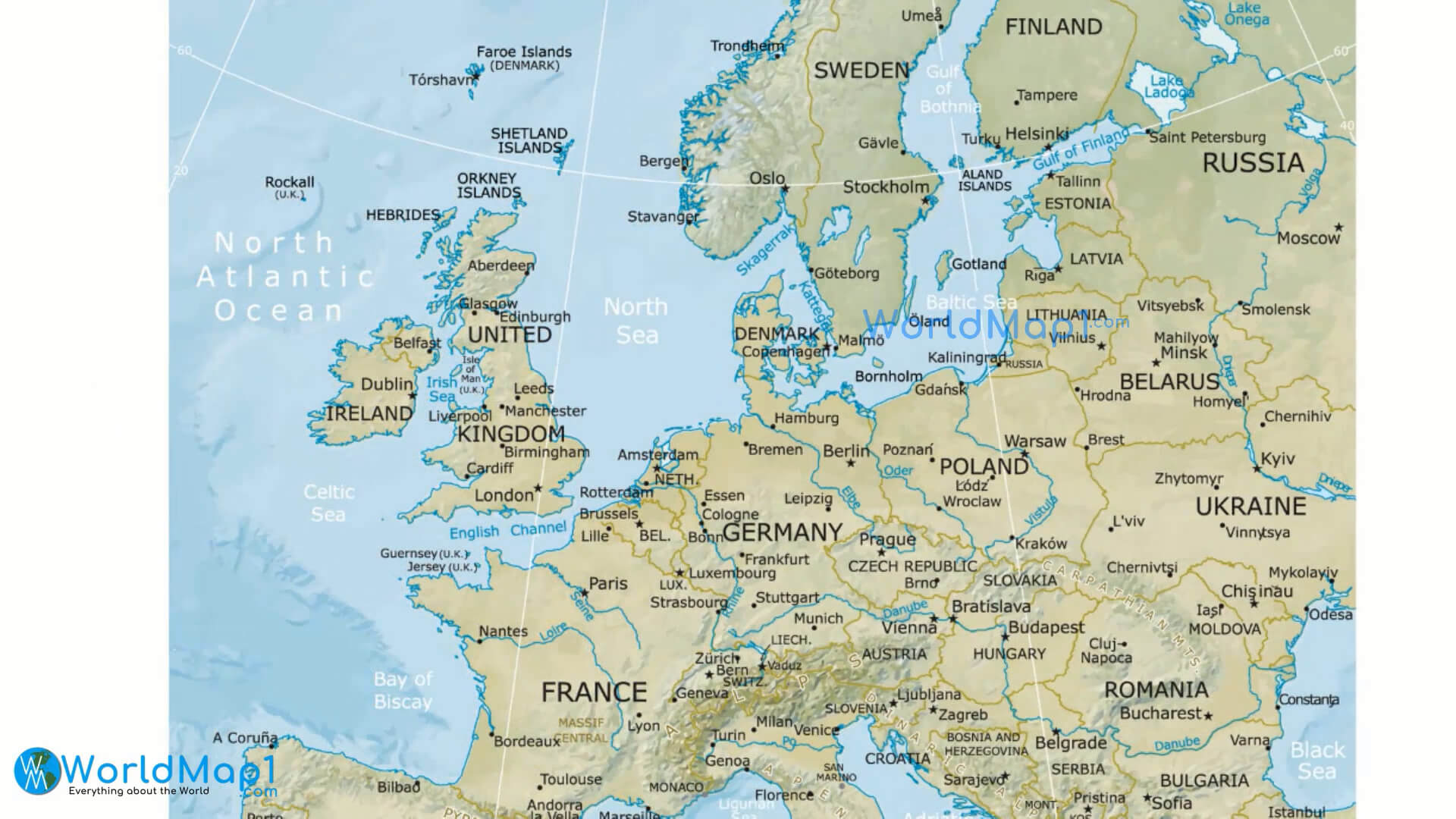 Europe Maps and Countries Map 3