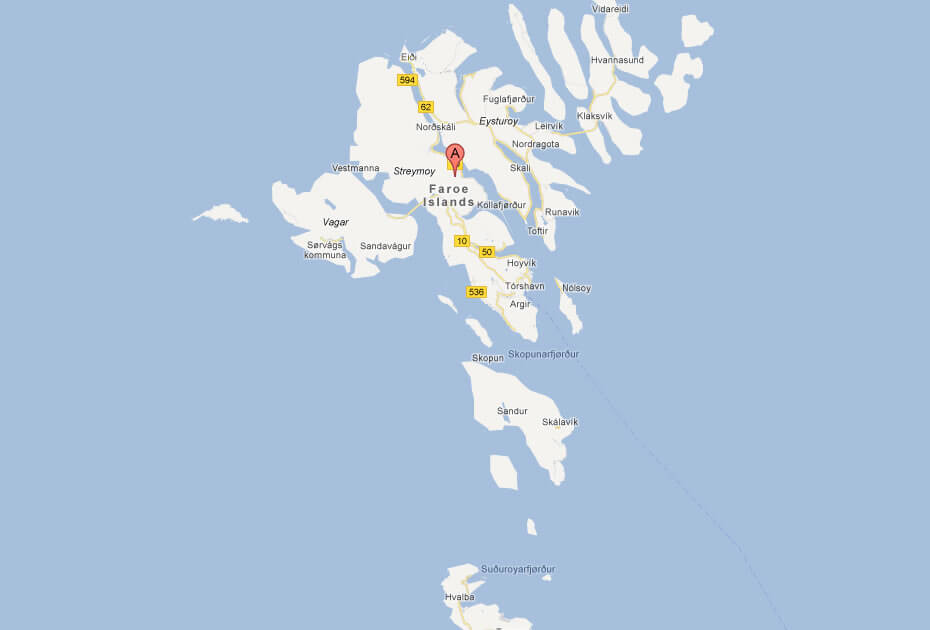 Faroe Islands Map - Faroe Islands
